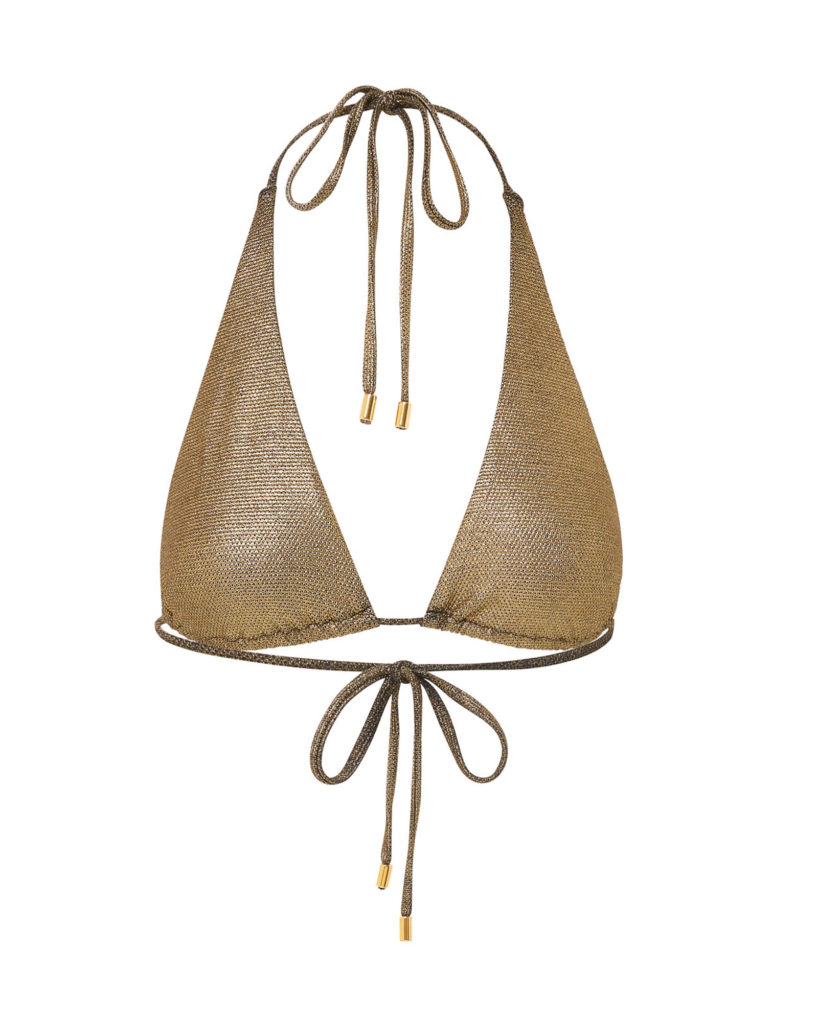 Alexandra Top - Minimal Triangle Bikini with Gold Details – Margaux Sur Mer